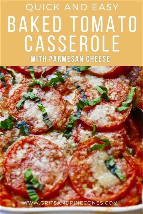 Delicious And Healthy Baked Tomato Casserole