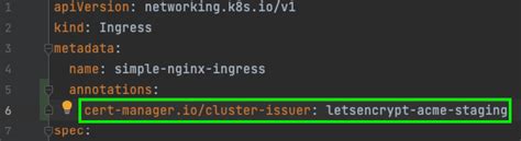 Enable In Kubernetes With Cert Manager And Encrypt For Free
