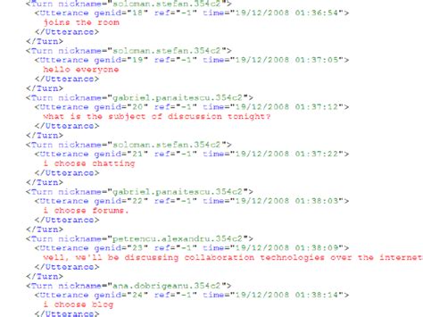 Xml File Fragment Generated By Concertchat Download Scientific Diagram