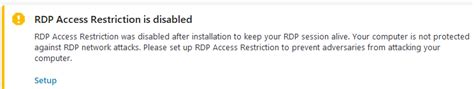 Rdp Access Restriction Is Disabled What Does This Mean Eset Endpoint Products Eset