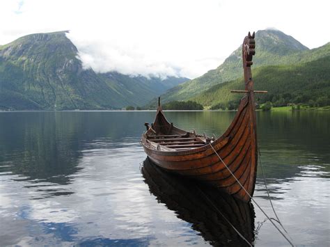 Norway Viking Ships Fjords The Vikings Sacrificed To The Gods In