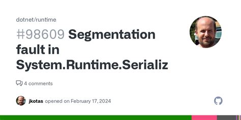 Segmentation Fault In System Runtime Serialization Formatters Tests Issue Dotnet