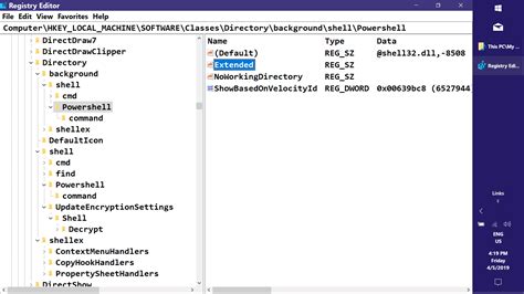 Windows 10 Open Folder In Powershell Without Using Shift Key Super User