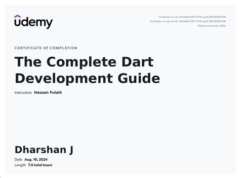 Dharshan J On Linkedin Dart Flutter Udemy Appdevelopment