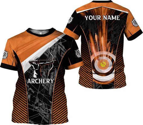 Custom Archery T Shirt Bow And Arrow Personalized 3d Shirts For Archer