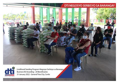Dti Cavite In Photos┃livelihood Seeding Program Facebook