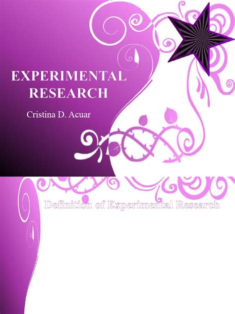 Experimental Research Pdf Experiment Research Design
