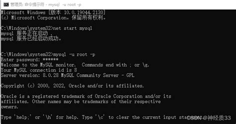 Mysql启动与连接教程 Csdn博客