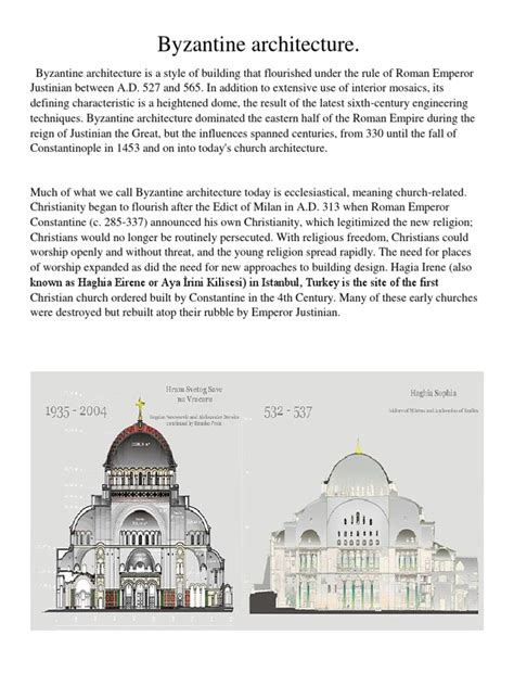 Byzantine Architecture Pdf Byzantine Empire Postmodernism