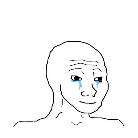 Happy Crying Wojak Blank Template Imgflip