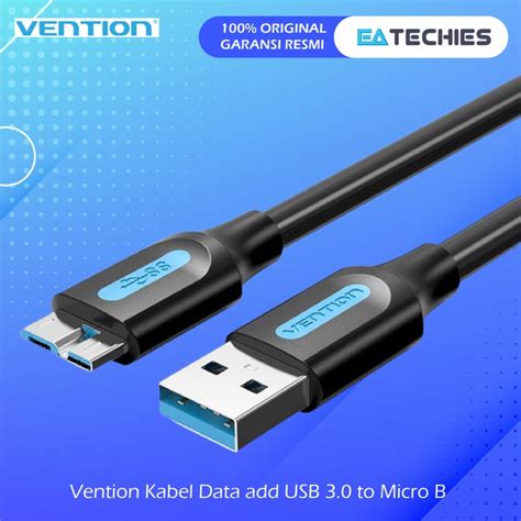 Jual Vention Kabel Data Harddisk Usb To Usb B Micro Flat Hdd External Shopee Indonesia