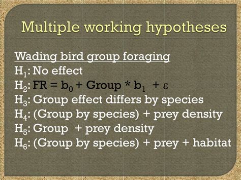 Ppt Testing Hypotheses Using Model Selection Powerpoint Presentation