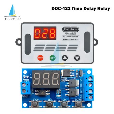Dc 5v 30v Ddc 432 Dual Mos Time Delay Relay Trigger Led Digital Delay Controller Cycle