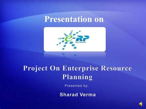 Erp Presentationspptx