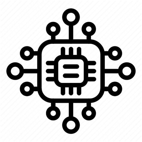 Microprocessor Processor Computer Hardware Computer Chip Technology Icon Download On