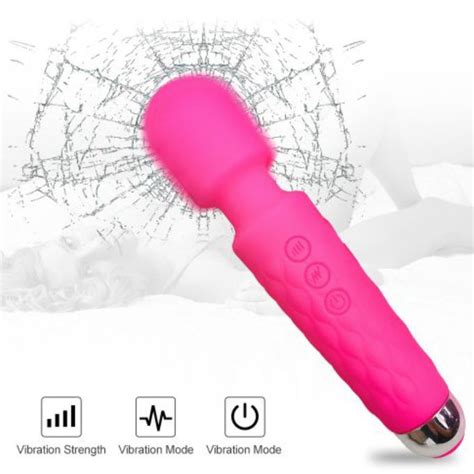 Best Price For 20 Modes 8 Speed Powerful Rechargeable Magic Wand Cli T Massager Dildo Vibrator