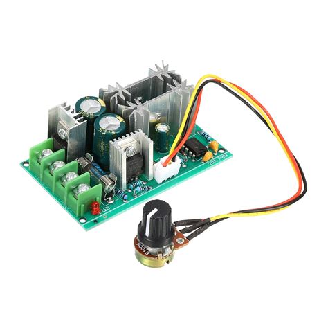 Uxcell Dc 10 60v 20a 1200w Dc Motor Speed Controller Pulse Width Modulation Regulator With