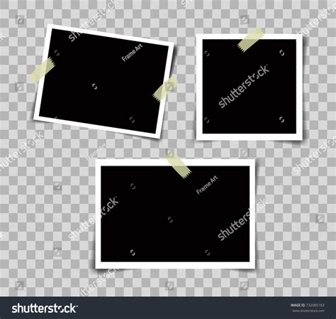 접착 테이프가 있는 빈티지 포토 프레임 스톡 벡터로열티 프리 732085183 Shutterstock
