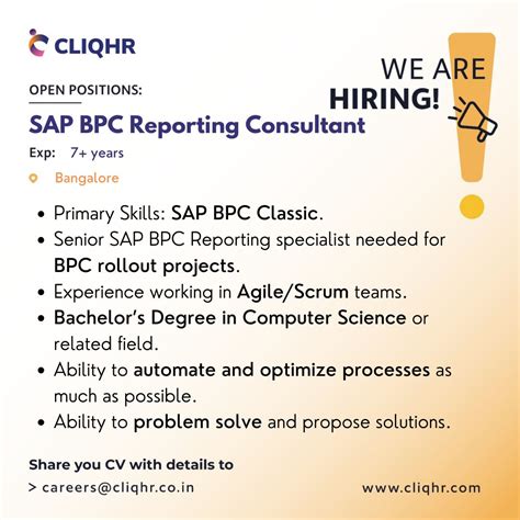 cliqhr recruitment services on linkedin hiring sapjobs sapconsultantjobs sapconsultant