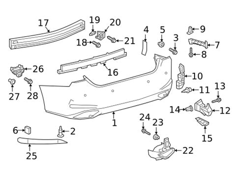 Bumper And Components Rear For 2020 Lexus Es350 Oem Vehicle Parts