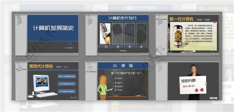 计算机发展简史课件图片素材 编号05100425 图行天下