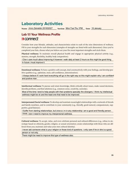 Lab And Lab Assignment Laboratory Activities Laboratory Activities Studocu