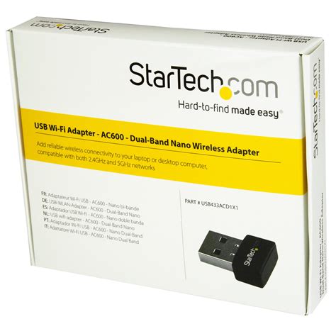 Startech Com Wireless Usb Wifi Adapter Dual Band Ac Wireless Dongle Ghz Ghz