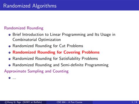 Randomized Algorithms