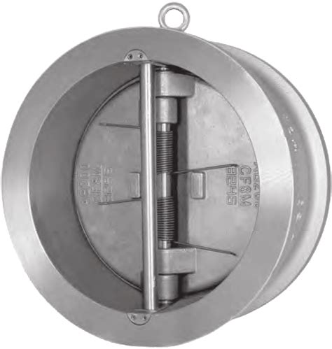 Wafer Style Dual Disc Cs Ss Class 300 Check Valve Cv44 Accurate Valve Automation