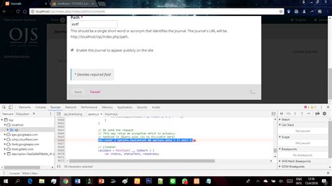 Ojs 311 Create Journal Loads Indefinitely Journal Db Exists But