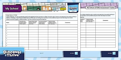 Stem My School Assessment Tracker Hecho Por Educadores