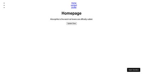 React Tutorial Codesandbox