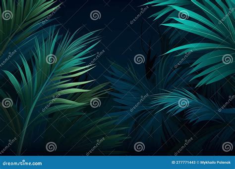 Tropical Plants Background Neural Network Ai Generated Stock Illustration Illustration Of