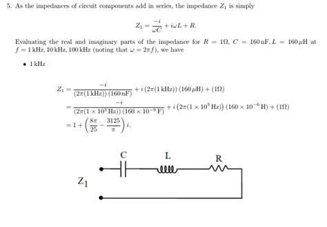 Finding The Impedance Of Circuits Physics Forums