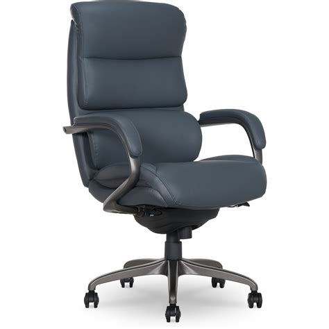 La Z Boy Aberdeen Ergonomic Bonded Leather Swivel Executive Chair Dark