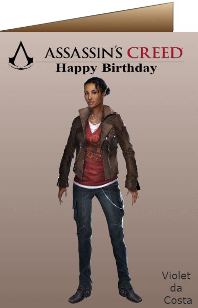 Assassins Creed Violet Da Costa Egreeting