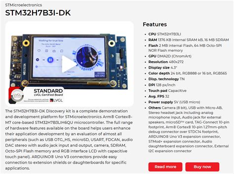 [stm32] Stm32h7b3i Dk를 사용하여 Lvgl 예제 프로젝트 설정하기