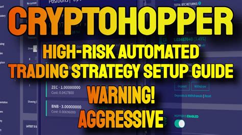 Cryptohopper High Risk Automated Trading Strategy Setup Guide YouTube
