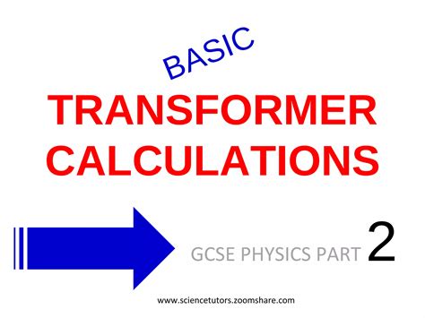 TRANSFORMER CALCULATIONS PPT Consumer Electronics Technology Computing