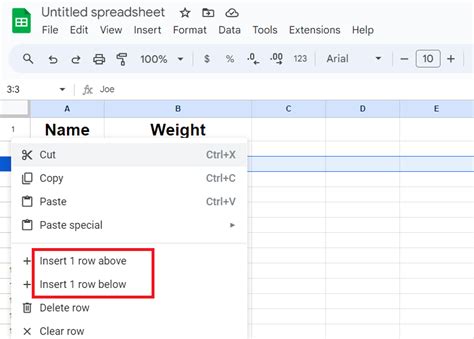 How To Add Rows In Google Sheets Pictorial Guide