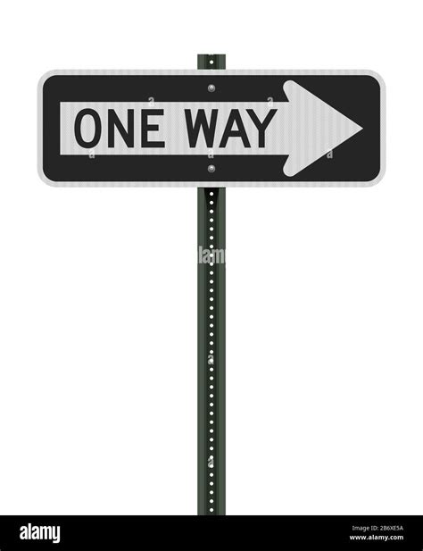 One Way Road Sign Clip Art