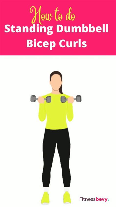 How To Do Standing Dumbbell Bicep Curls For Women Dumbbell Bicep