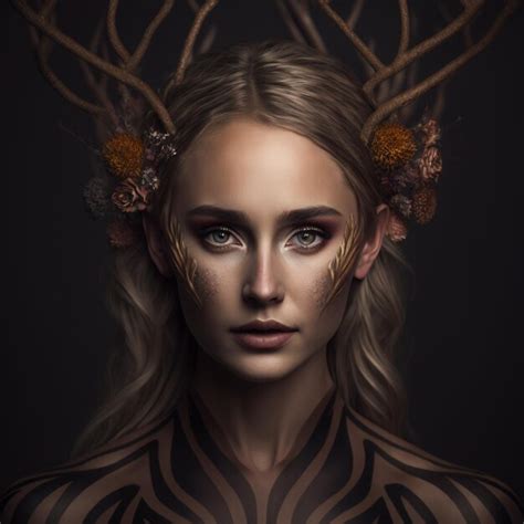 Premium Photo Mysterious Girl Portrait For Wallpaper And Decor