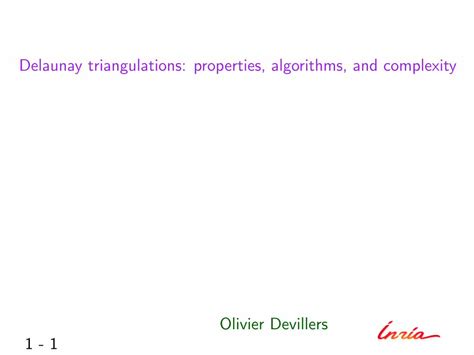 Pdf Delaunay Triangulations Properties Algorithms And · 3 6 Delaunay Triangulation