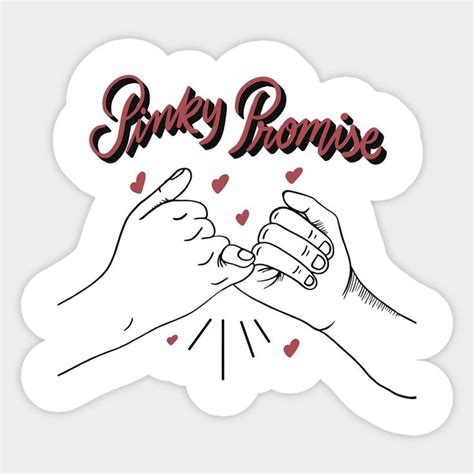 Pinky Promise With Love Hearts Best Friend Friendship T Pinky Swear