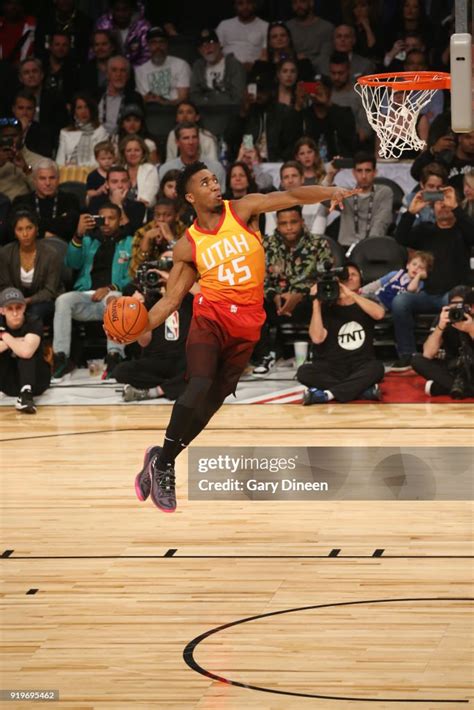 Donovan Mitchell Of The Utah Jazz Dunks The Ball During The Verizon