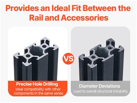 Vevor Aluminum T Slot Rail — 6063 T5 Alloy With 5 Rails