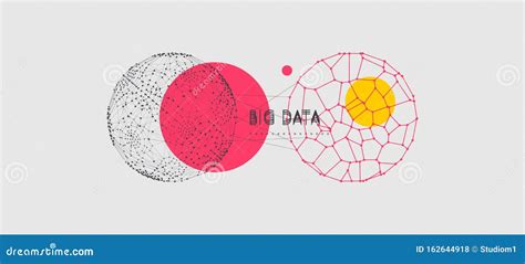 Sphere With Connected Lines And Dots Global Digital Connections Abstract 3d Grid Design