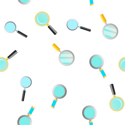 Magnifying Glass Magnifier Linear Vector Seamless Pattern 10151046 Vector Art At Vecteezy