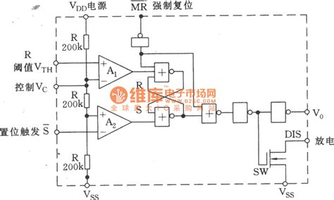 Cmos 555 Equivalent Functional Block Diagram Circuit Audio Circuit Circuit Diagram